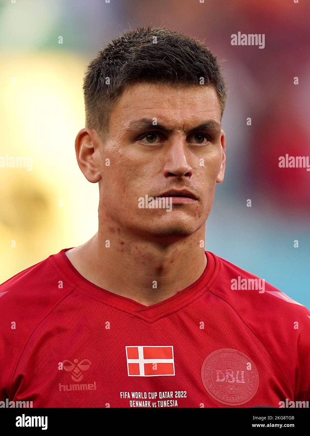 Denmark's Joakim Maehle during the FIFA World Cup Group D match at ...