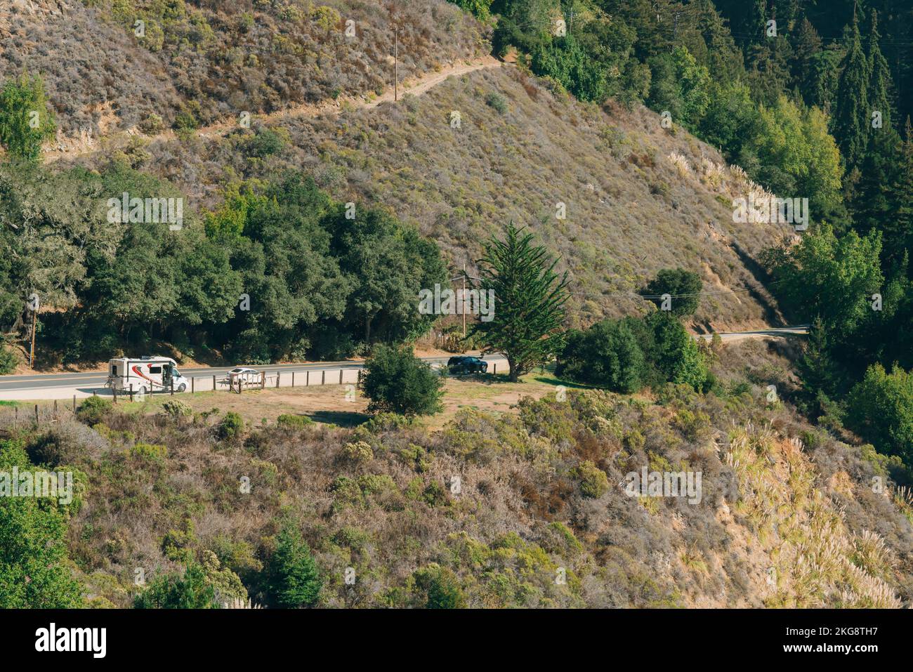 Big Sur, California, USA - October 30, 2022. Pacific Coast Highway and ...