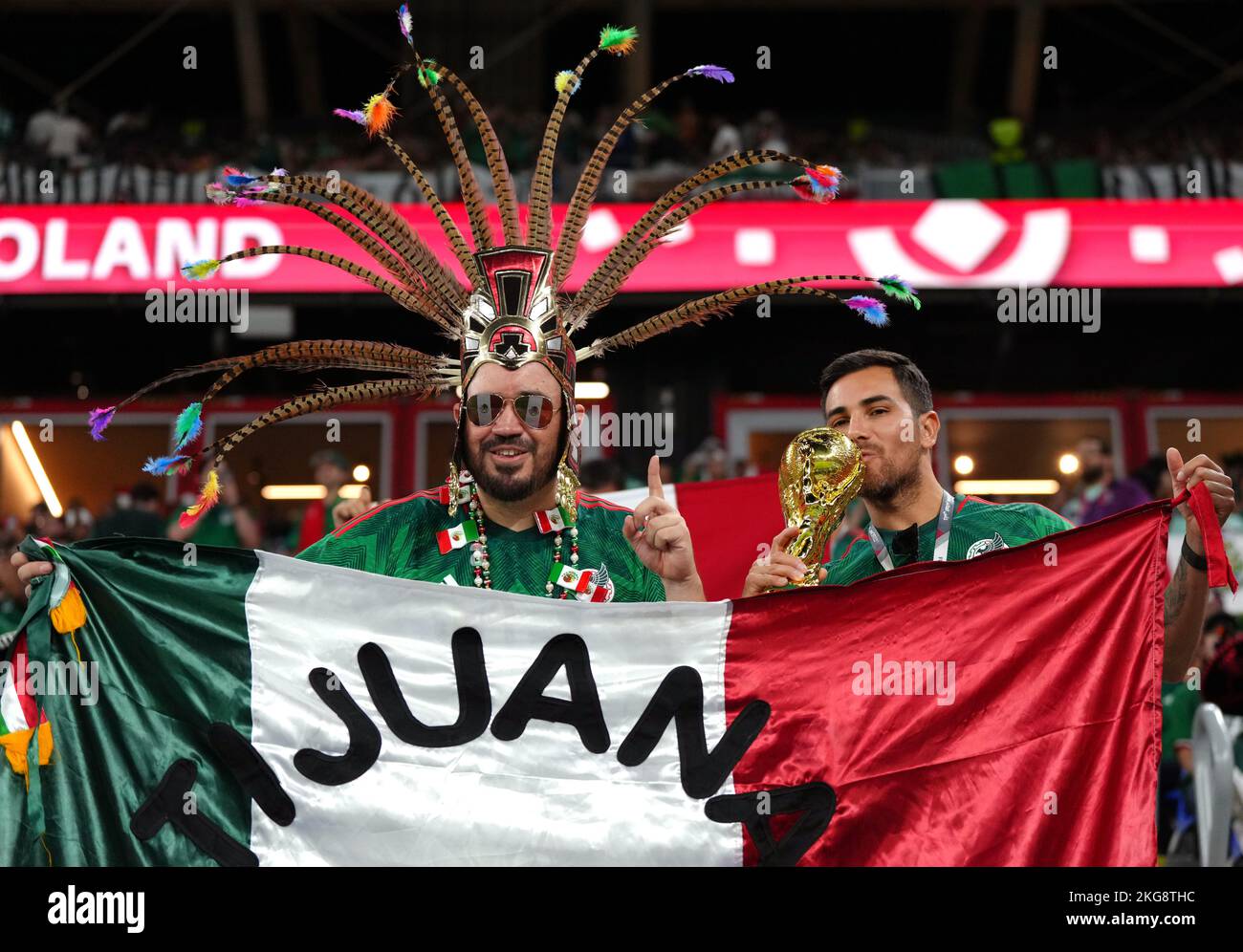 Mexico fans ahead of the FIFA World Cup Group C match at Stadium 974 ...