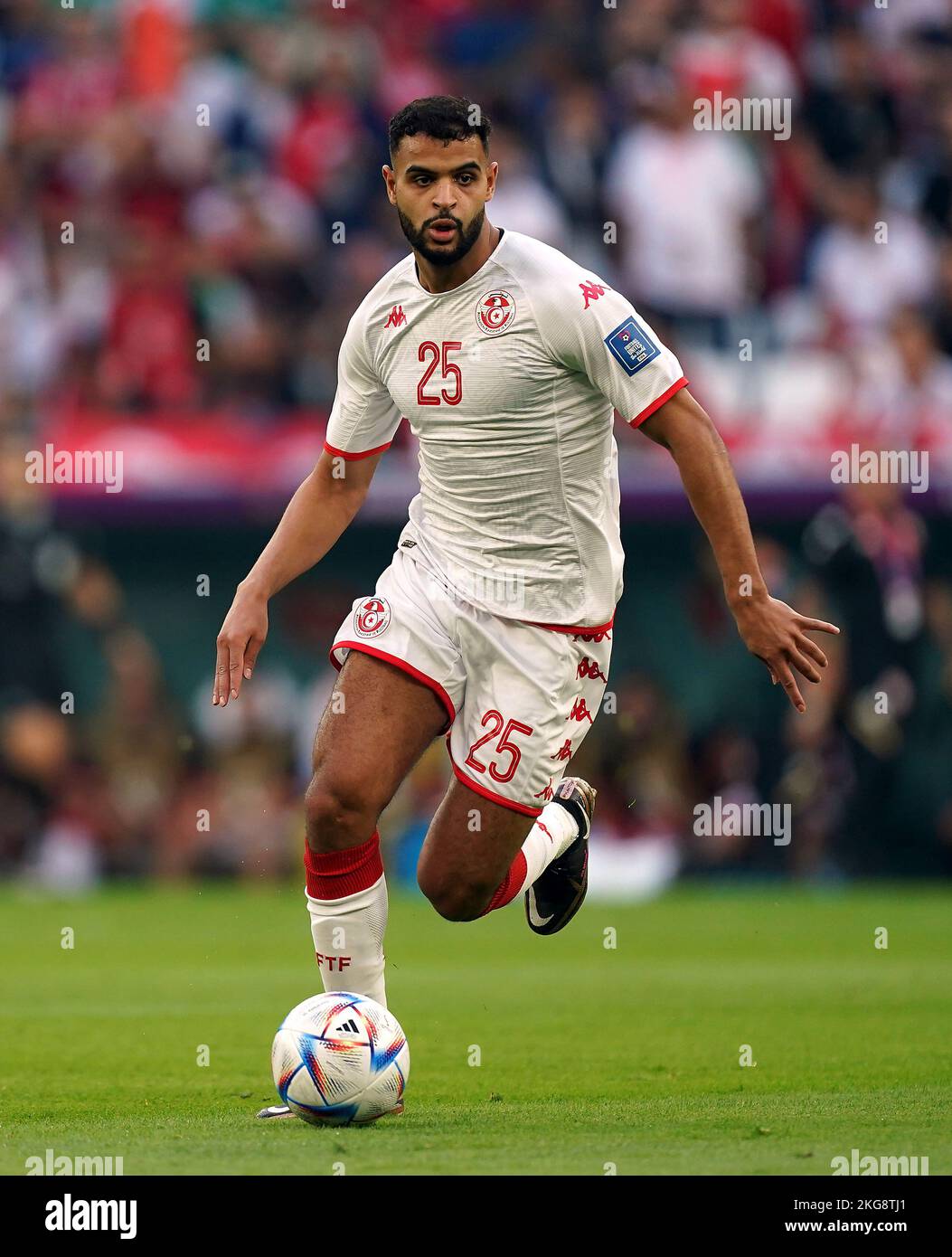 Tunisia’s Anis Ben Slimane during the FIFA World Cup Group D match at ...