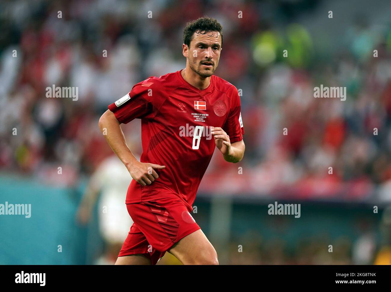 Denmark's Thomas Delaney during the FIFA World Cup Group D match at ...