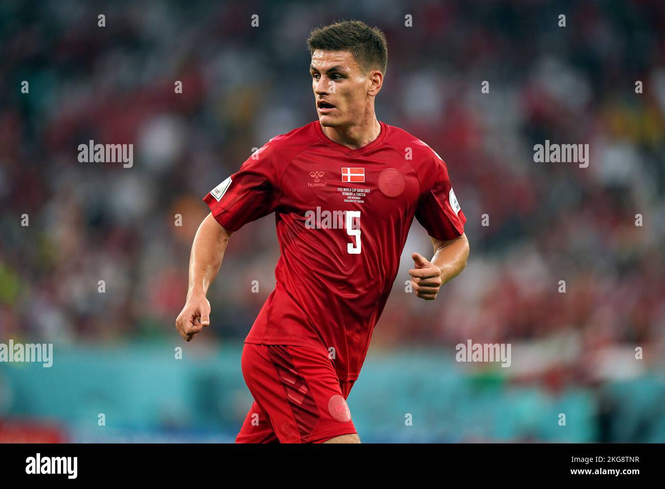 Denmark's Joakim Maehle during the FIFA World Cup Group D match at ...