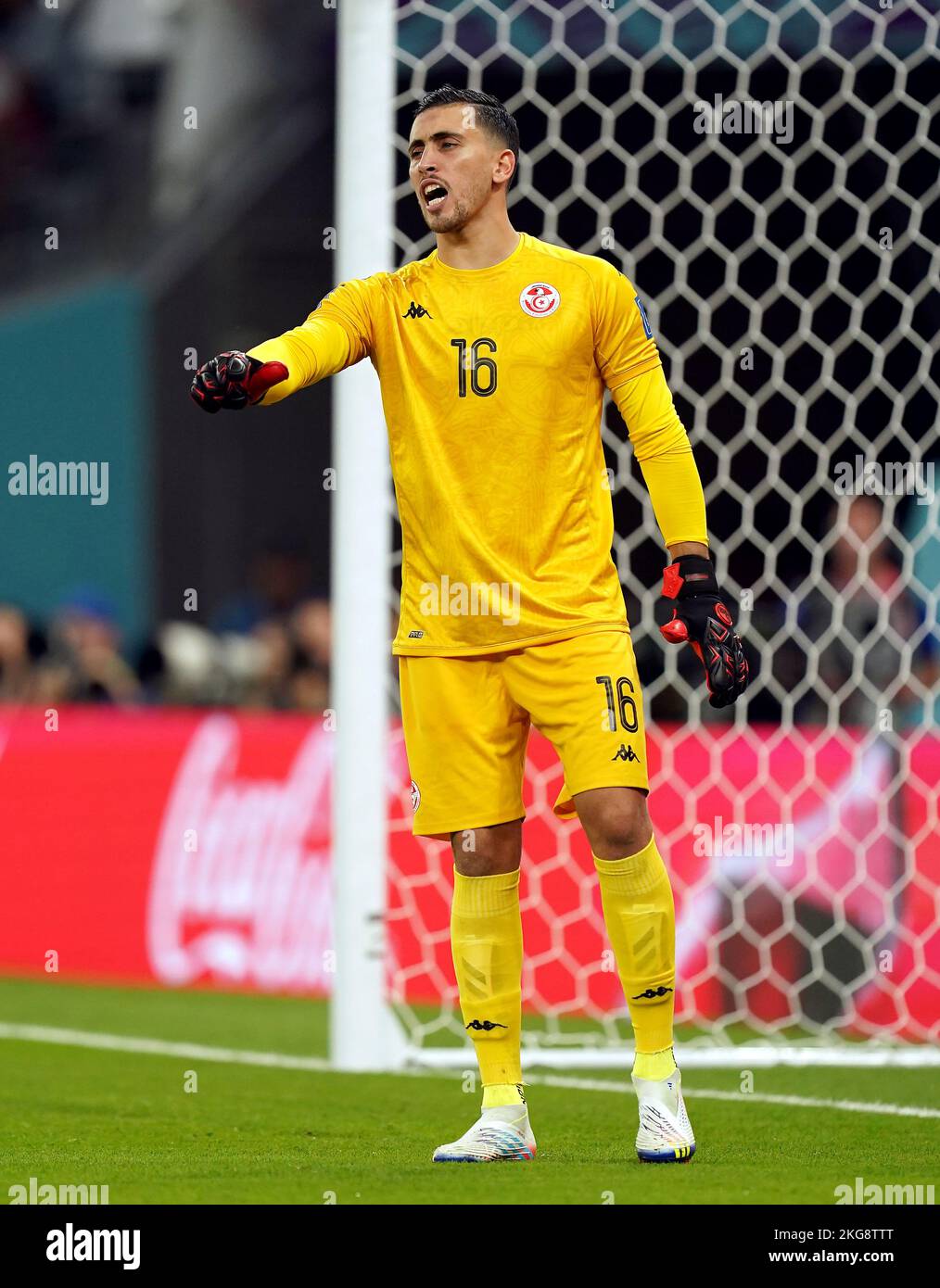 Tunisia goalkeeper Aymen Dahmen during the FIFA World Cup Group D match ...