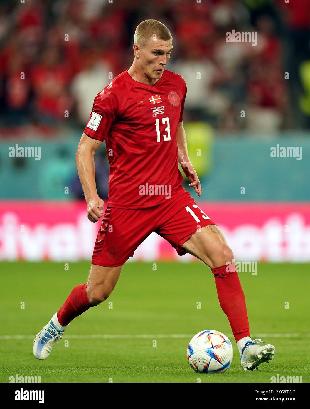 Denmark’s Rasmus Kristensen during the FIFA World Cup Group D match at ...