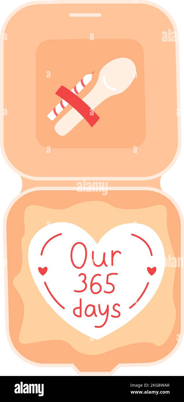 Birthday bento cake in a package with celebration candle and spoon ...