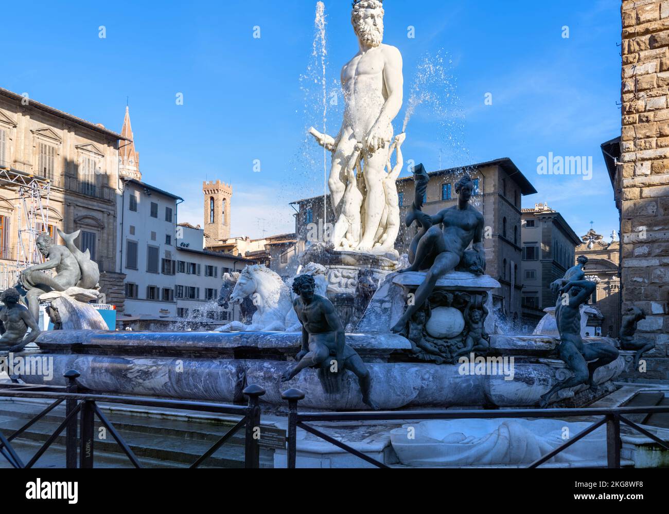 Fountain of neptune florence hi-res stock photography and images - Alamy