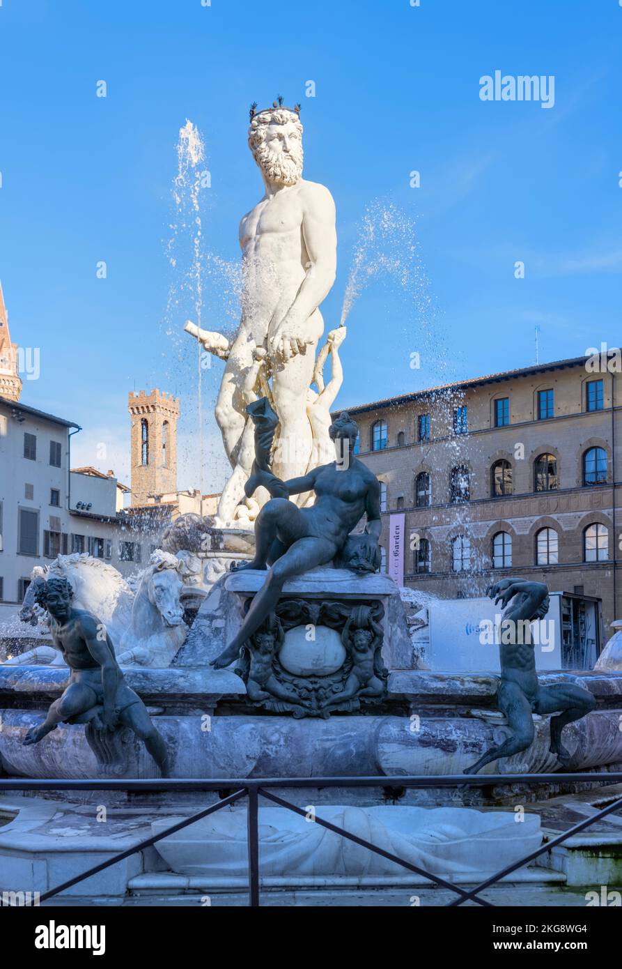 Fountain of Neptune, Florence, Italy Stock Photo - Alamy