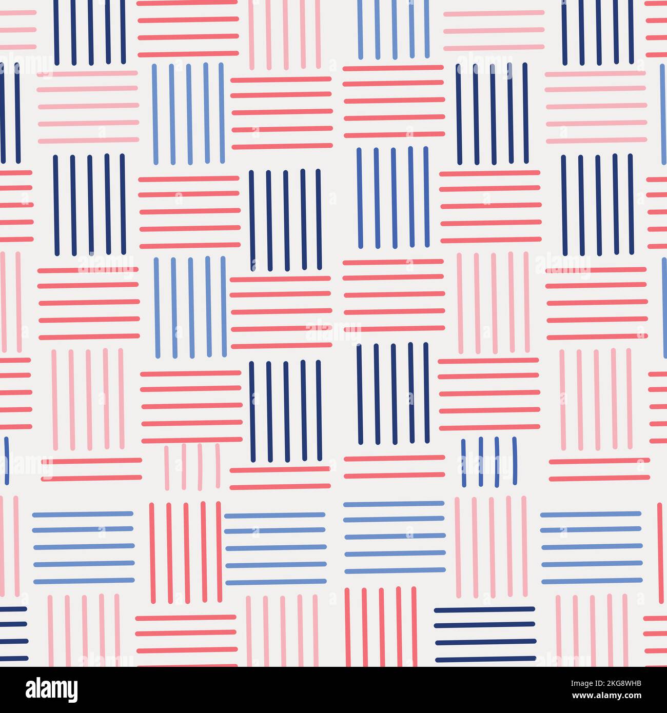 Modern stylish pattern vertical and horizontal colored lines on a white ...