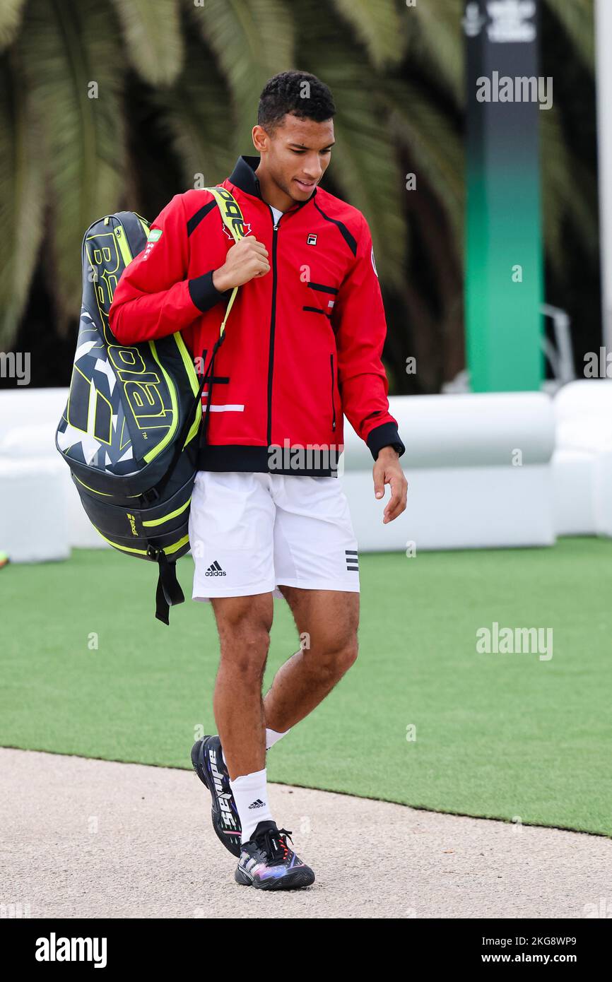 Malaga, Spain, 22th Nov, 2022. Tennis player Felix Auger-Aliassime from ...