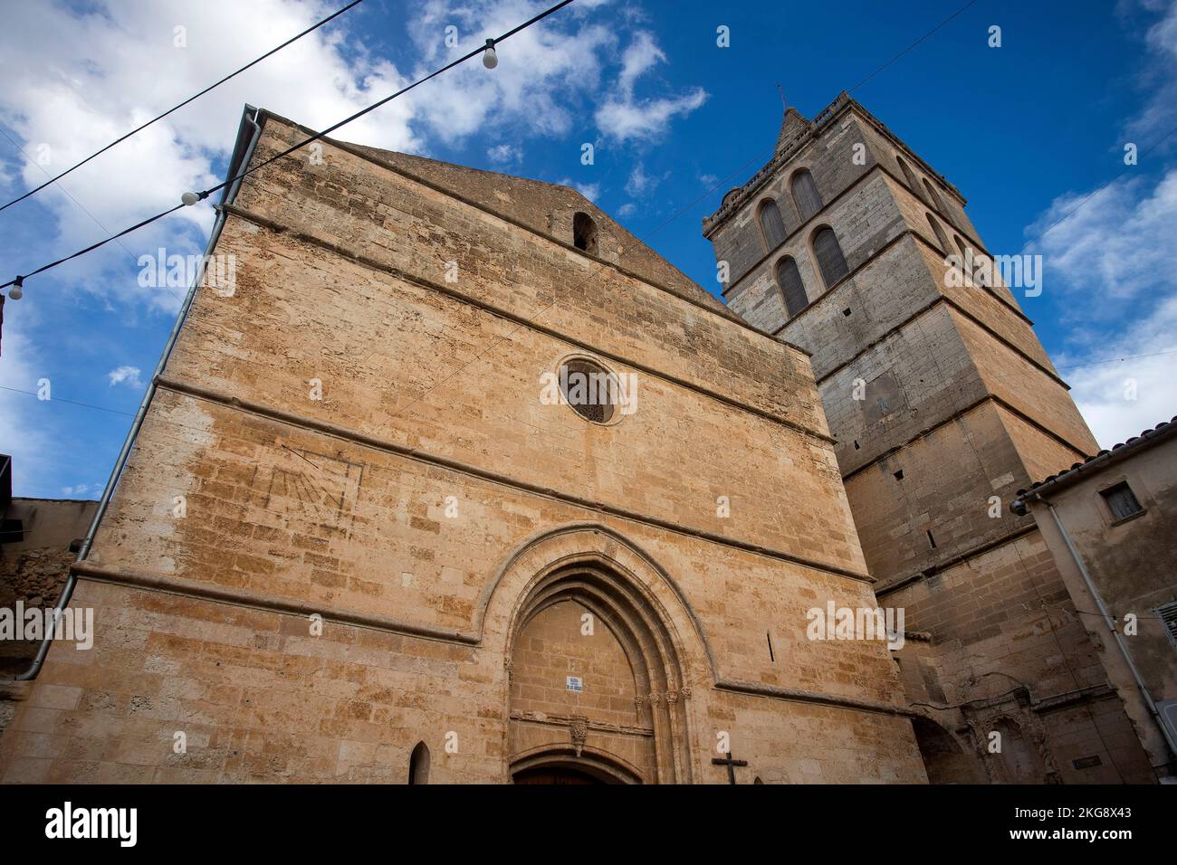 Sineu, Palma de Mallorca, Spain - September 29, 2022. Facade of the ...