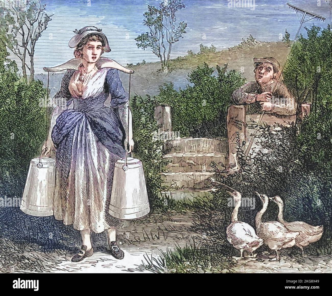 Social milkmaid hi-res stock photography and images - Alamy