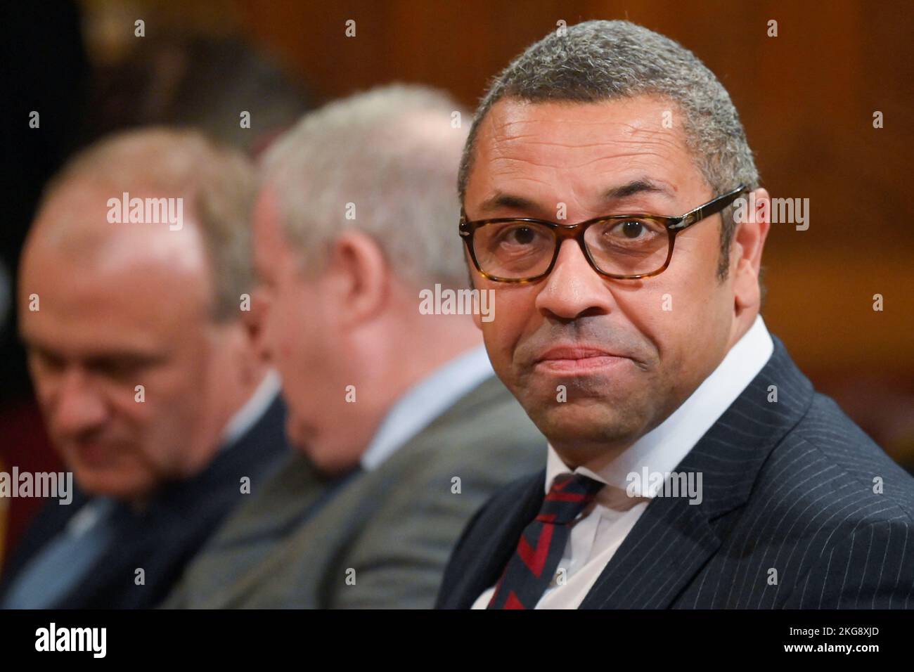 Foreign Secretary James Cleverly, ahead of President Cyril Ramaphosa of ...