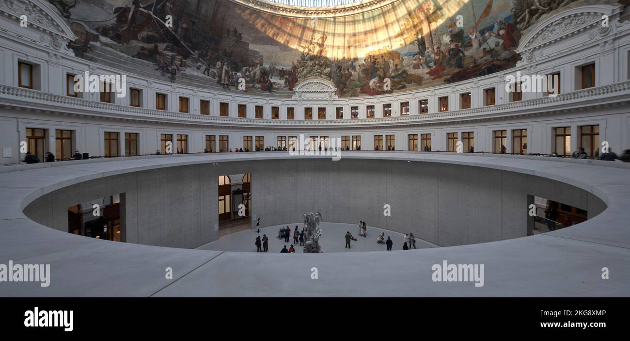 Main space from upper level. Bourse de Commerce, Paris, France ...