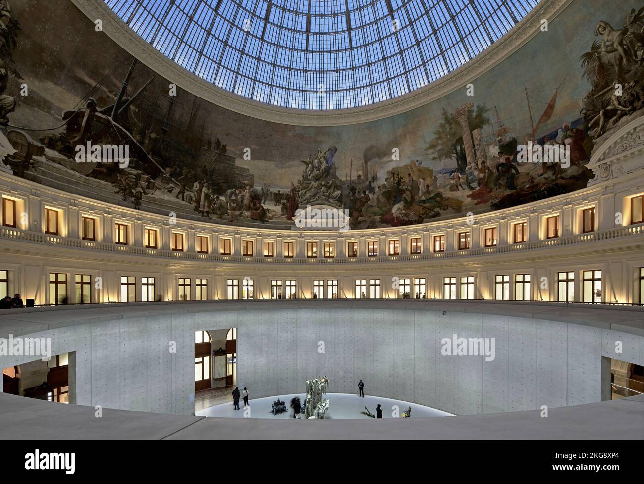 Main space from upper level. Bourse de Commerce, Paris, France ...