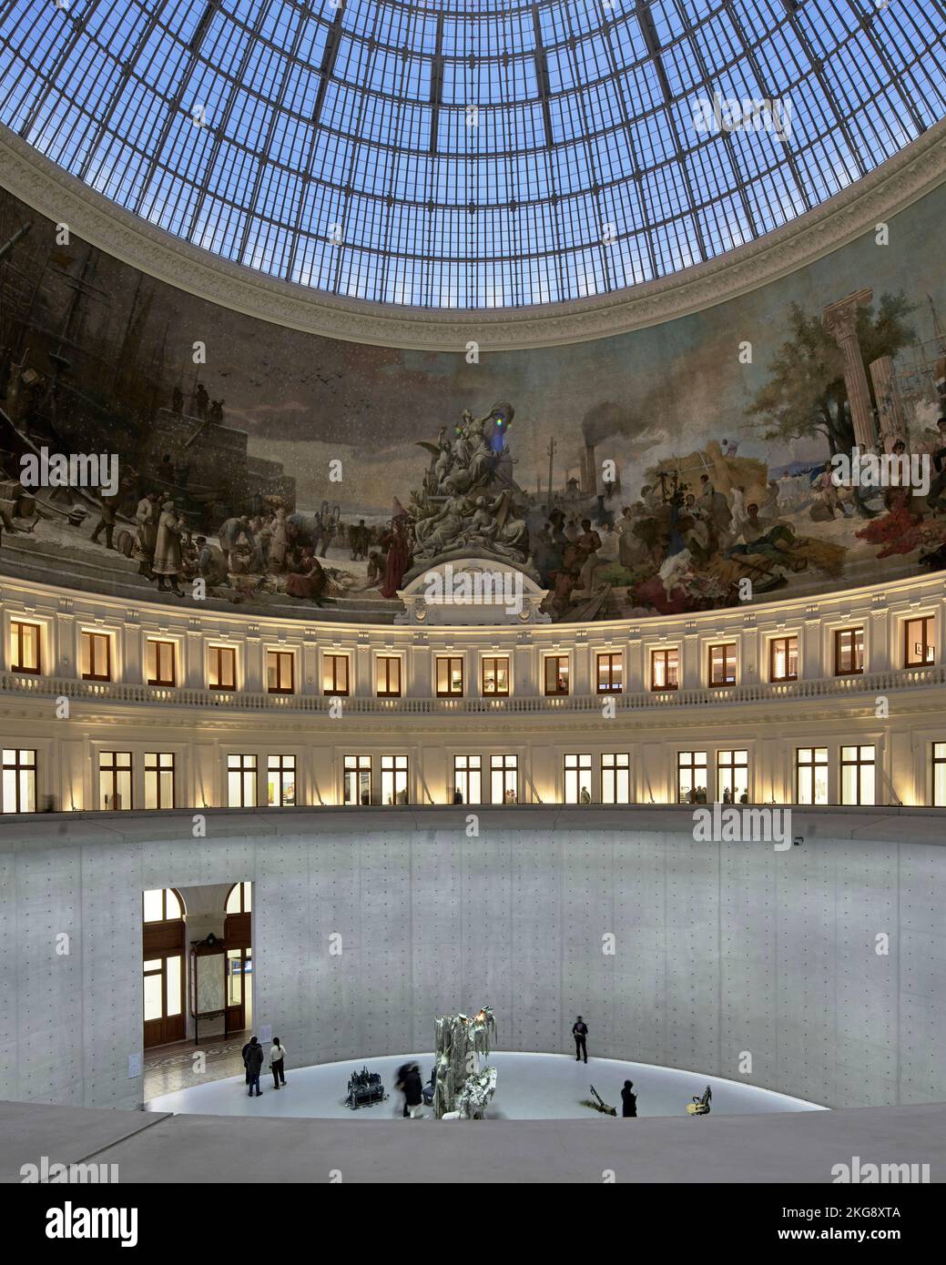 Main space from upper level. Bourse de Commerce, Paris, France ...