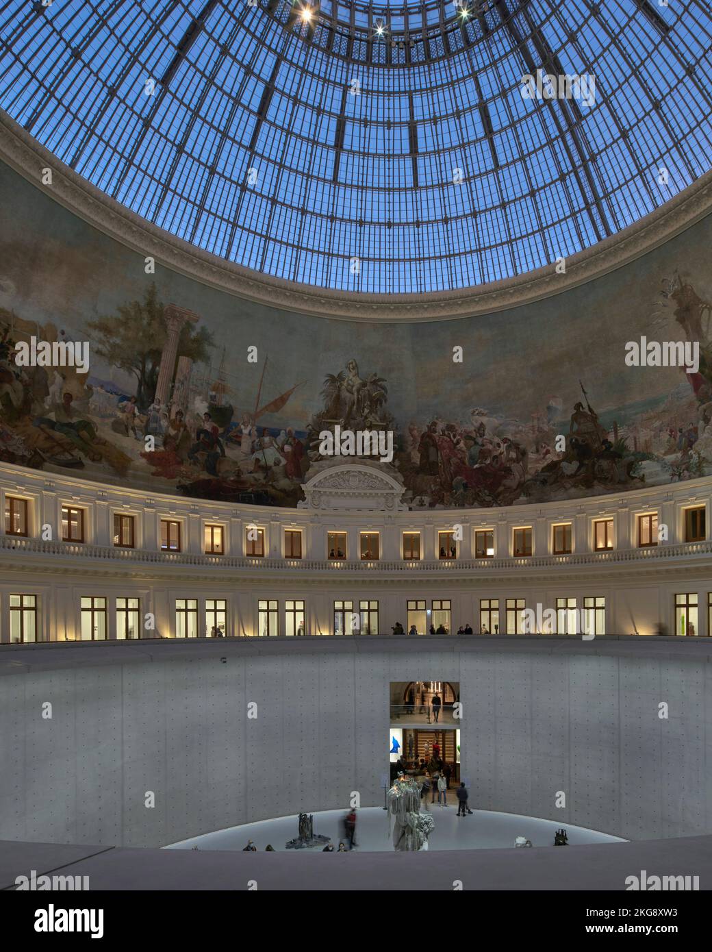 Main space from upper level. Bourse de Commerce, Paris, France ...
