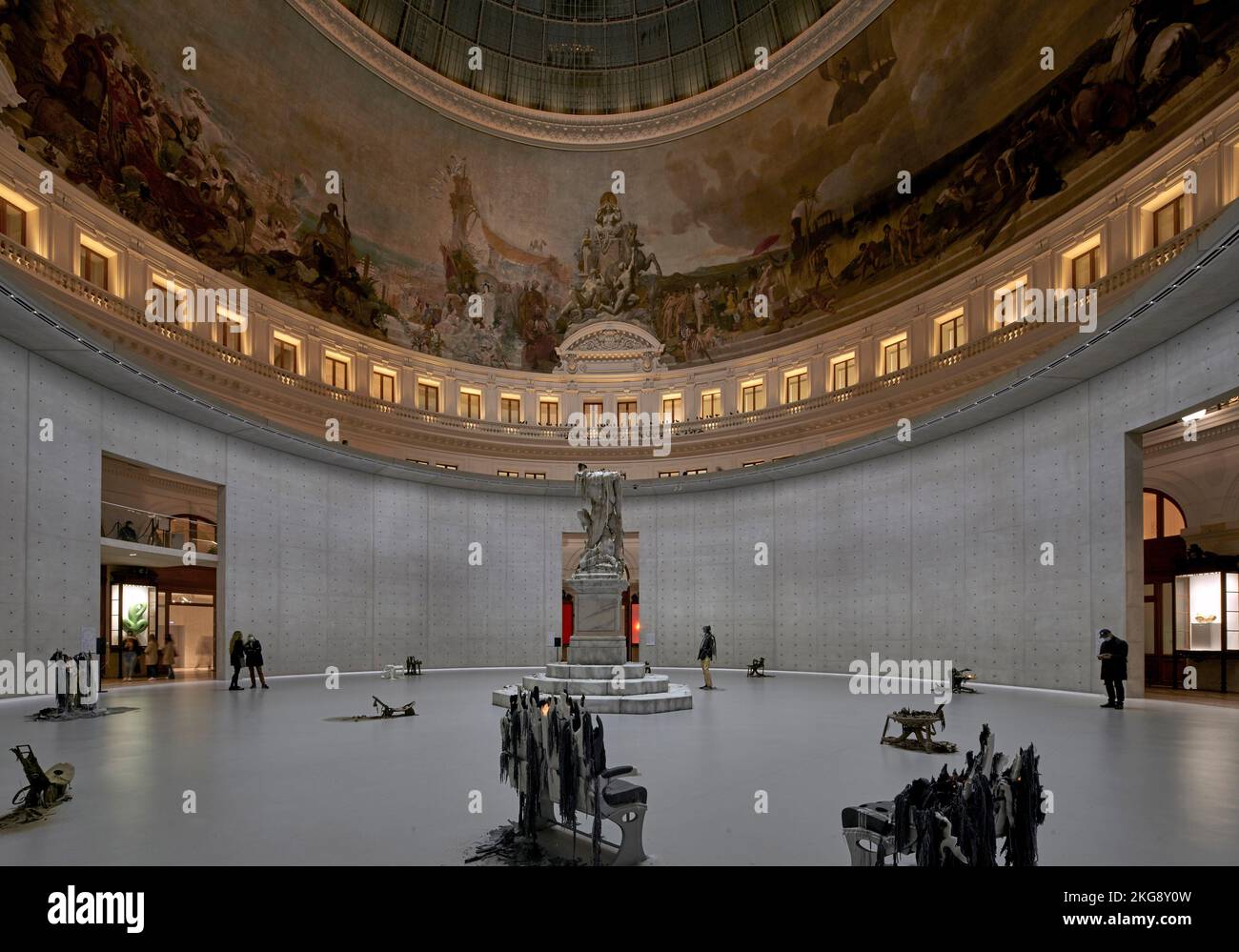Main space from ground level. Bourse de Commerce, Paris, France ...