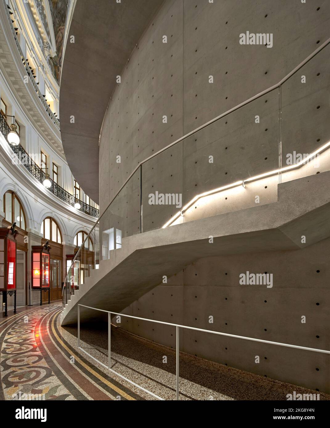 Main space from ground level. Bourse de Commerce, Paris, France ...