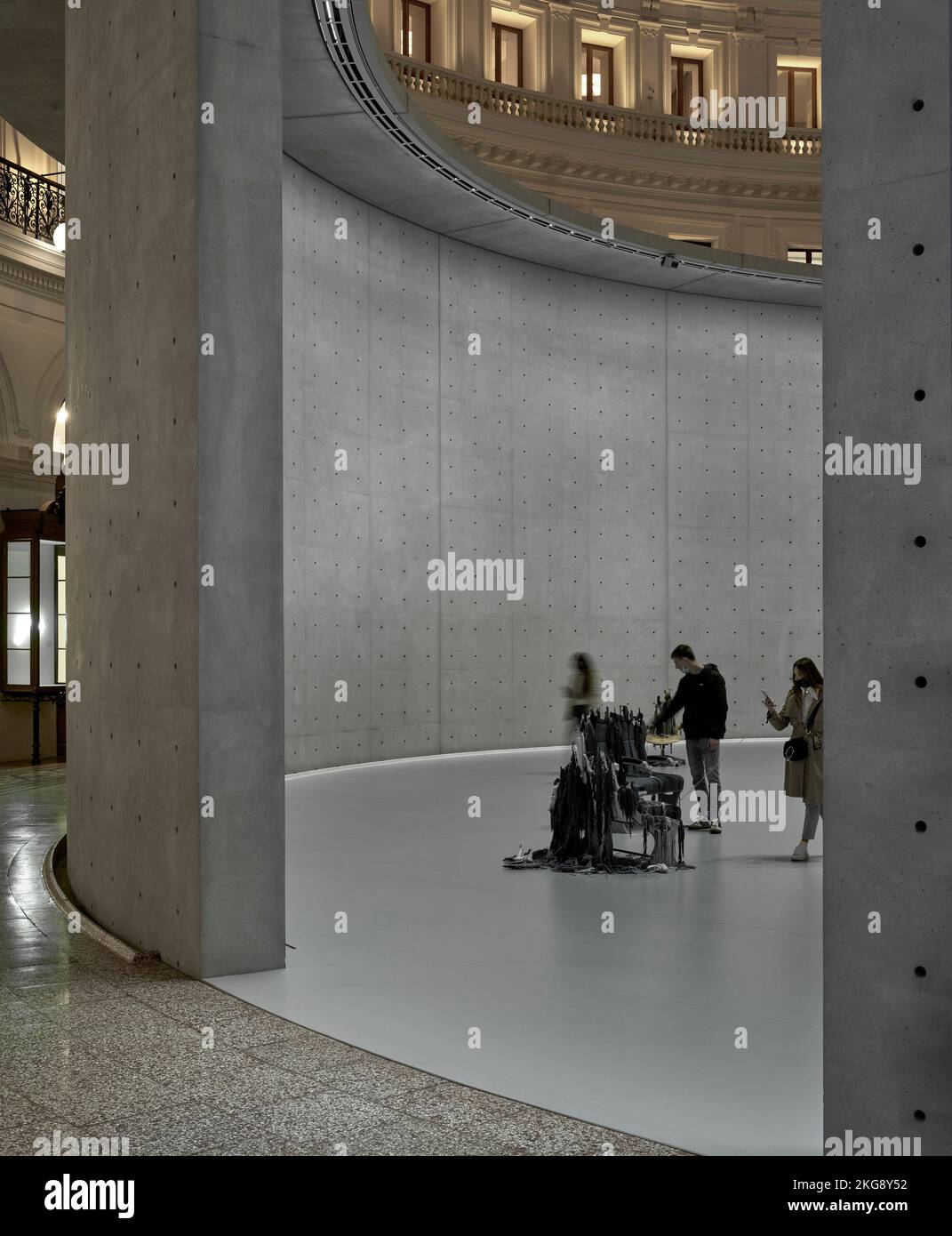 Rotunda entrance on lower level. Bourse de Commerce, Paris, France ...
