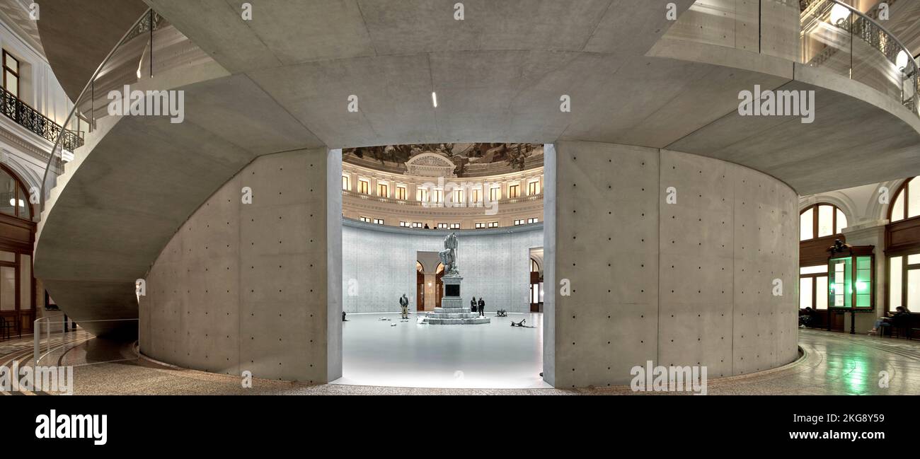 Main space from ground level. Bourse de Commerce, Paris, France ...
