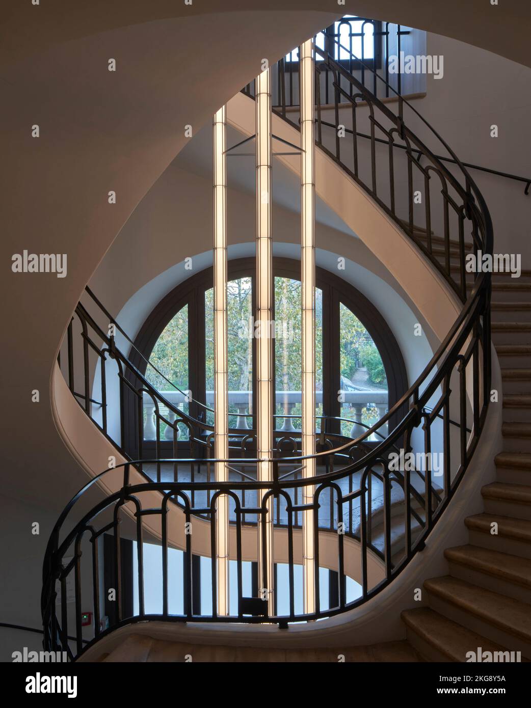 Staircase Bourse De Commerce Paris France Architect Tadao Ando
