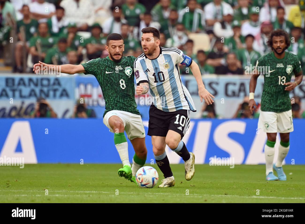 Doha, Katar. 22nd Nov, 2022. Lionel MESSI (ARG), action, duels versus ...