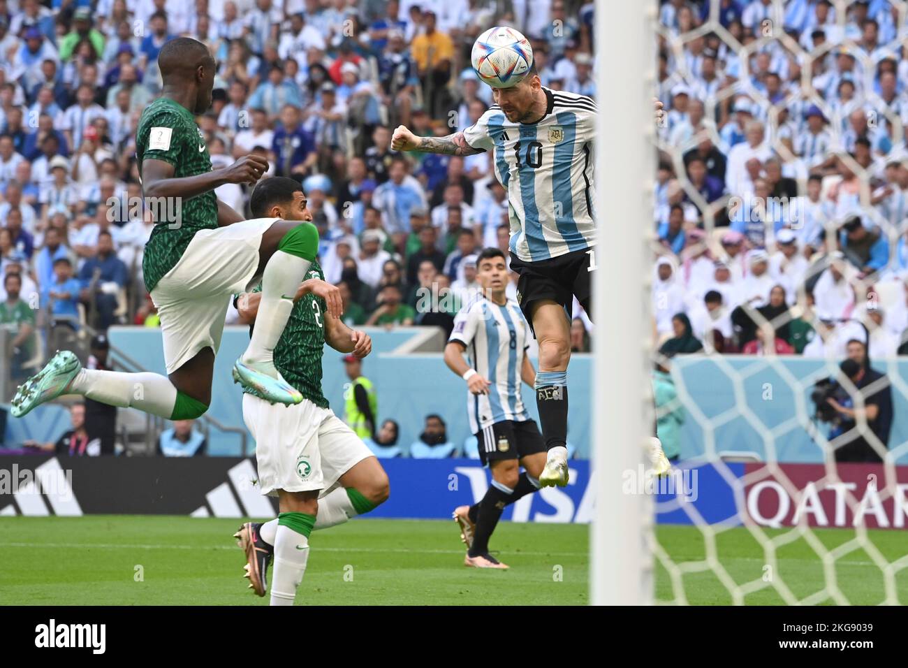 Doha, Katar. 22nd Nov, 2022. Header, goal chance Lionel MESSI (ARG ...