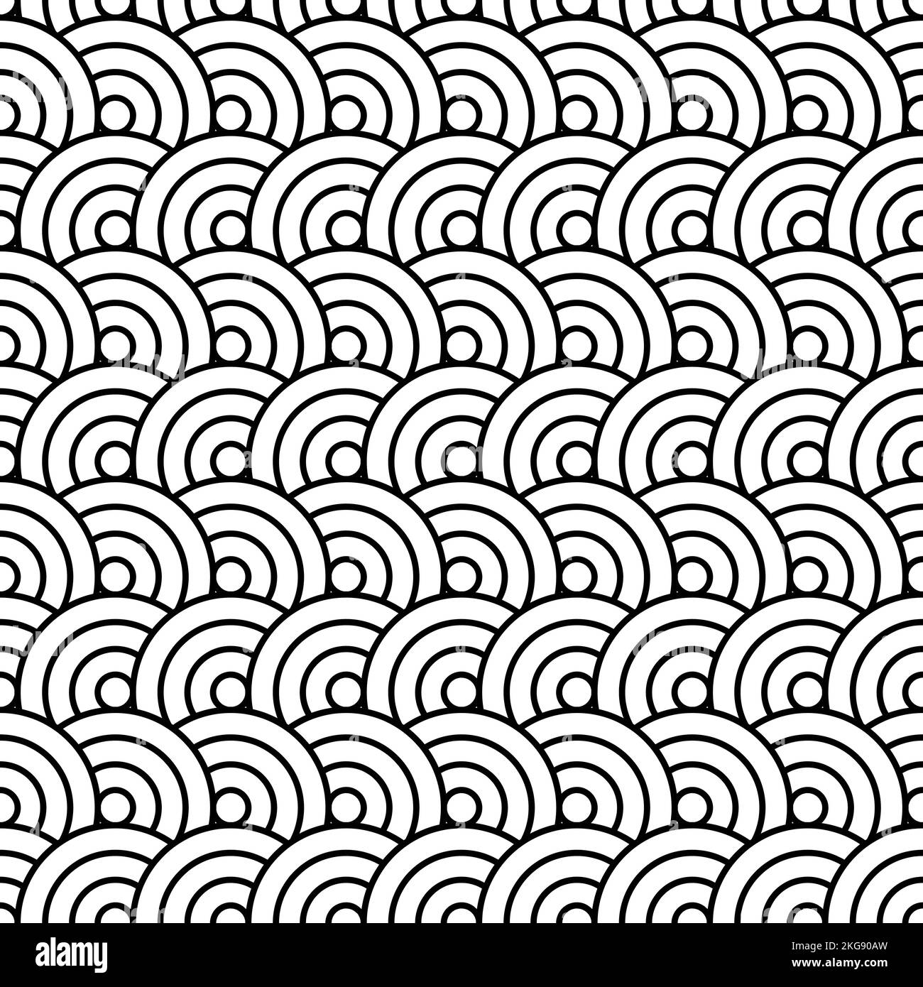 A vector illustration of a seamless pattern of circles - perfect for ...