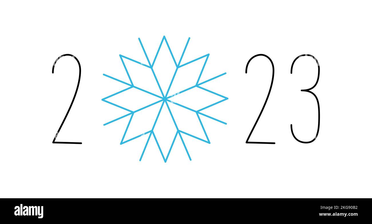 Isolated blue snowflake hand Stock Vector Images - Alamy