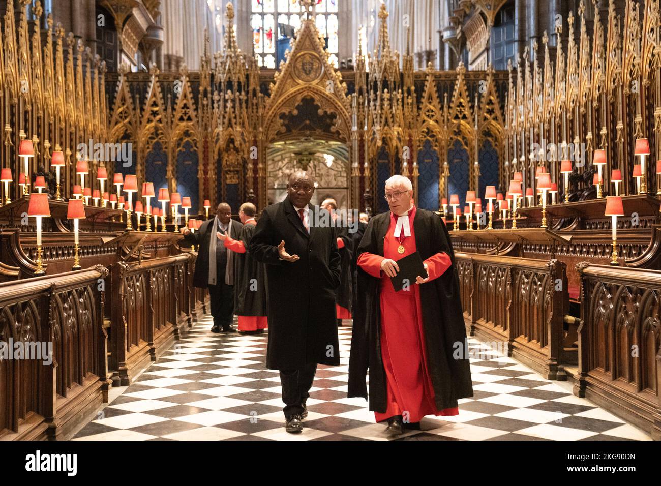 President Cyril Ramaphosa of South Africa visits Westminster Abbey in ...