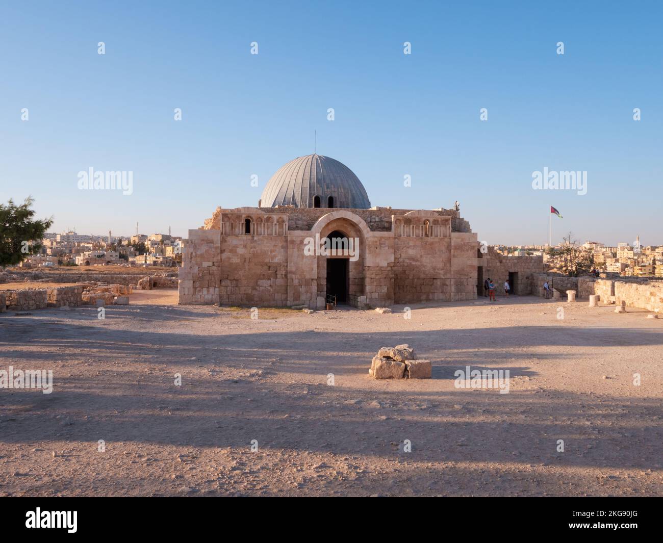 Scenic view of ruins of old famous historical Umayyad Palace - large ...