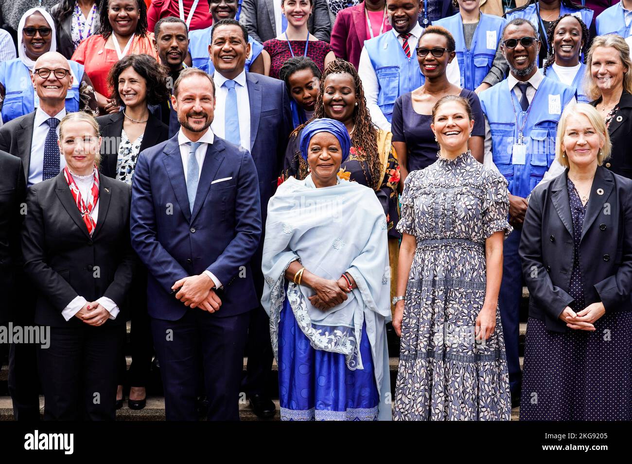Crown Princess Victoria and Crown Prince Haakon with Zainab Haawa ...
