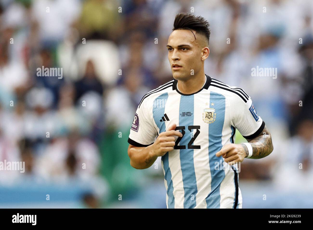 LUSAIL CITY - Lautaro Martinez of Argentina during the FIFA World Cup ...