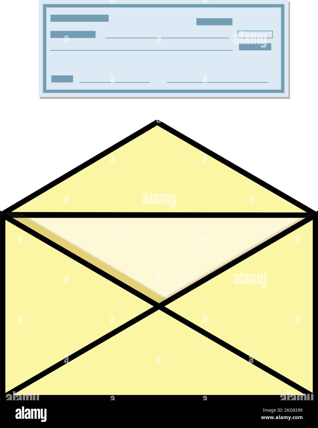 Yellow envelope money on Stock Vector Images - Alamy