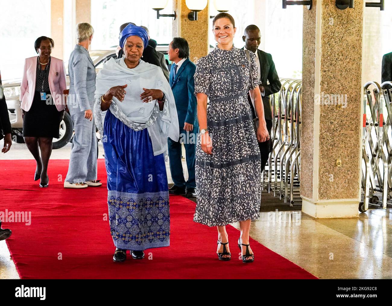 Crown Princess Victoria with Zainab Haawa Bangura, Director General of ...
