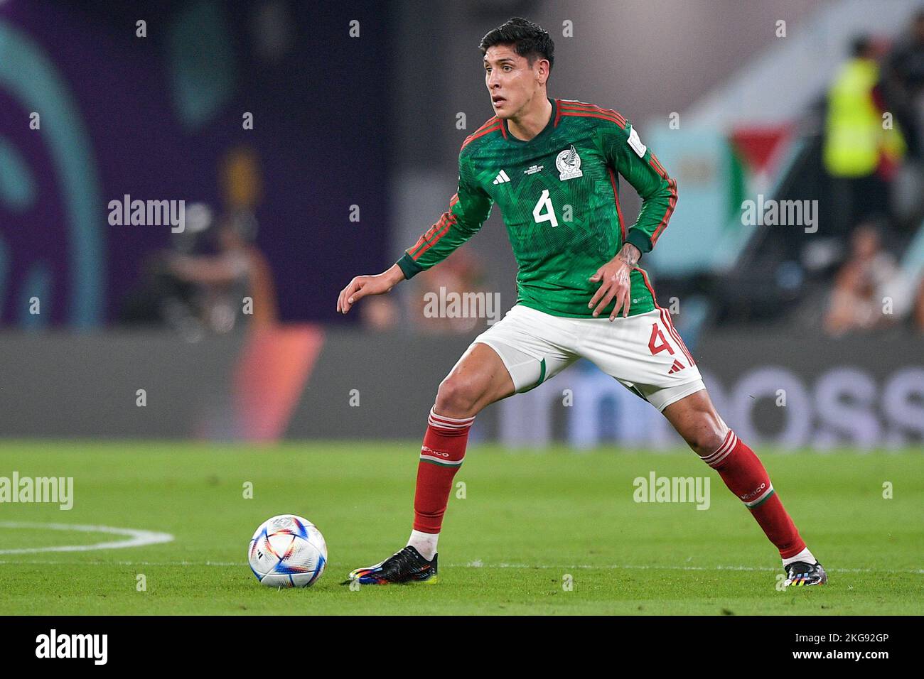 DOHA, QATAR - NOVEMBER 22: Edson Alvarez of Mexico during the Group C ...