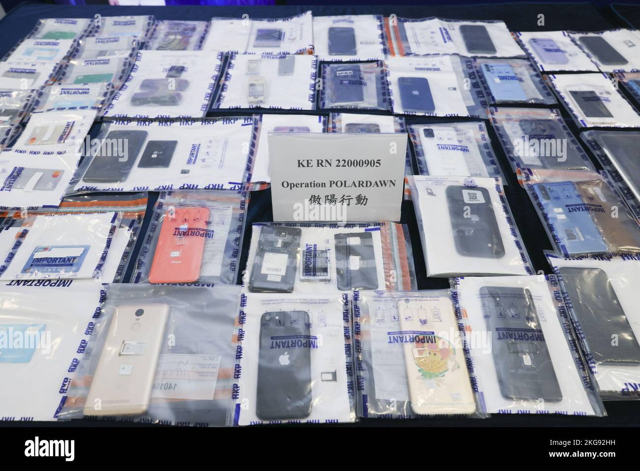 Police seized phones hi-res stock photography and images - Alamy