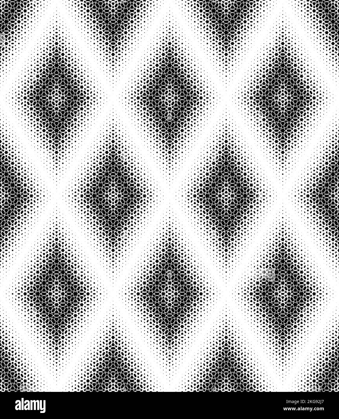Geometric pattern of black figures on a white background.Option with an ...