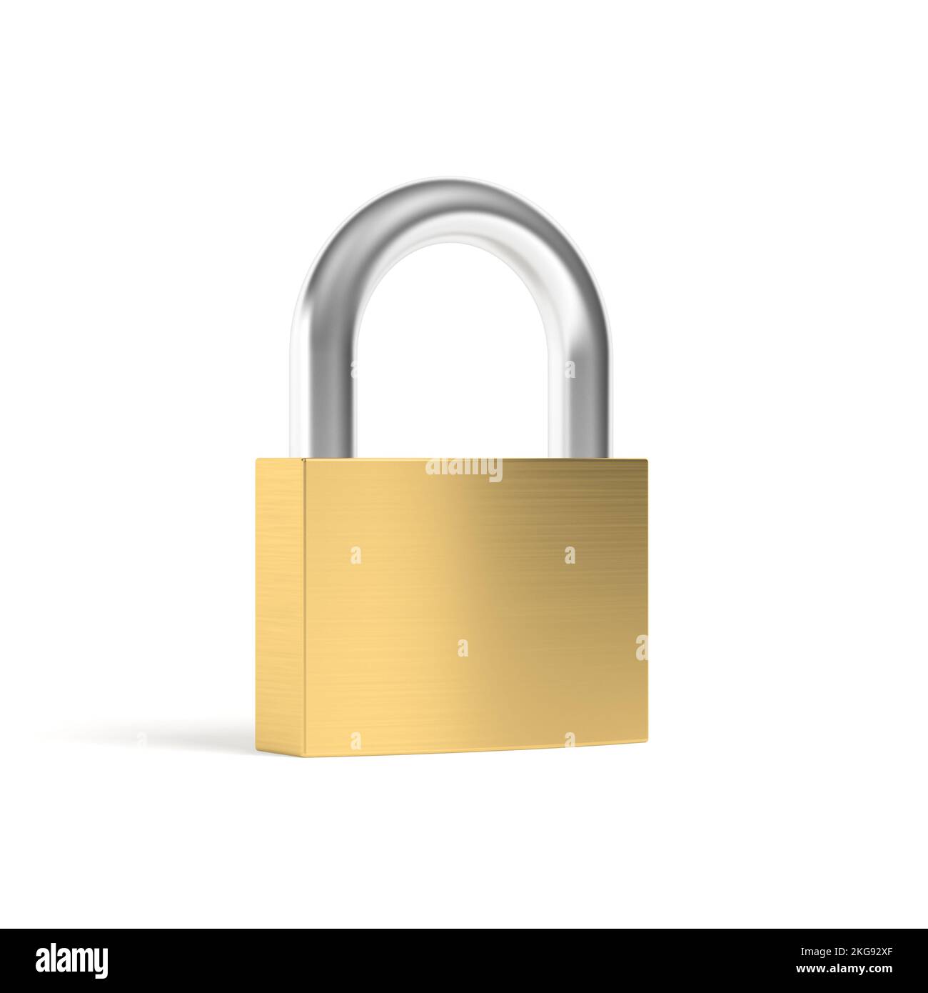 Padlock isolated on white background. 3d illustration Stock Photo - Alamy