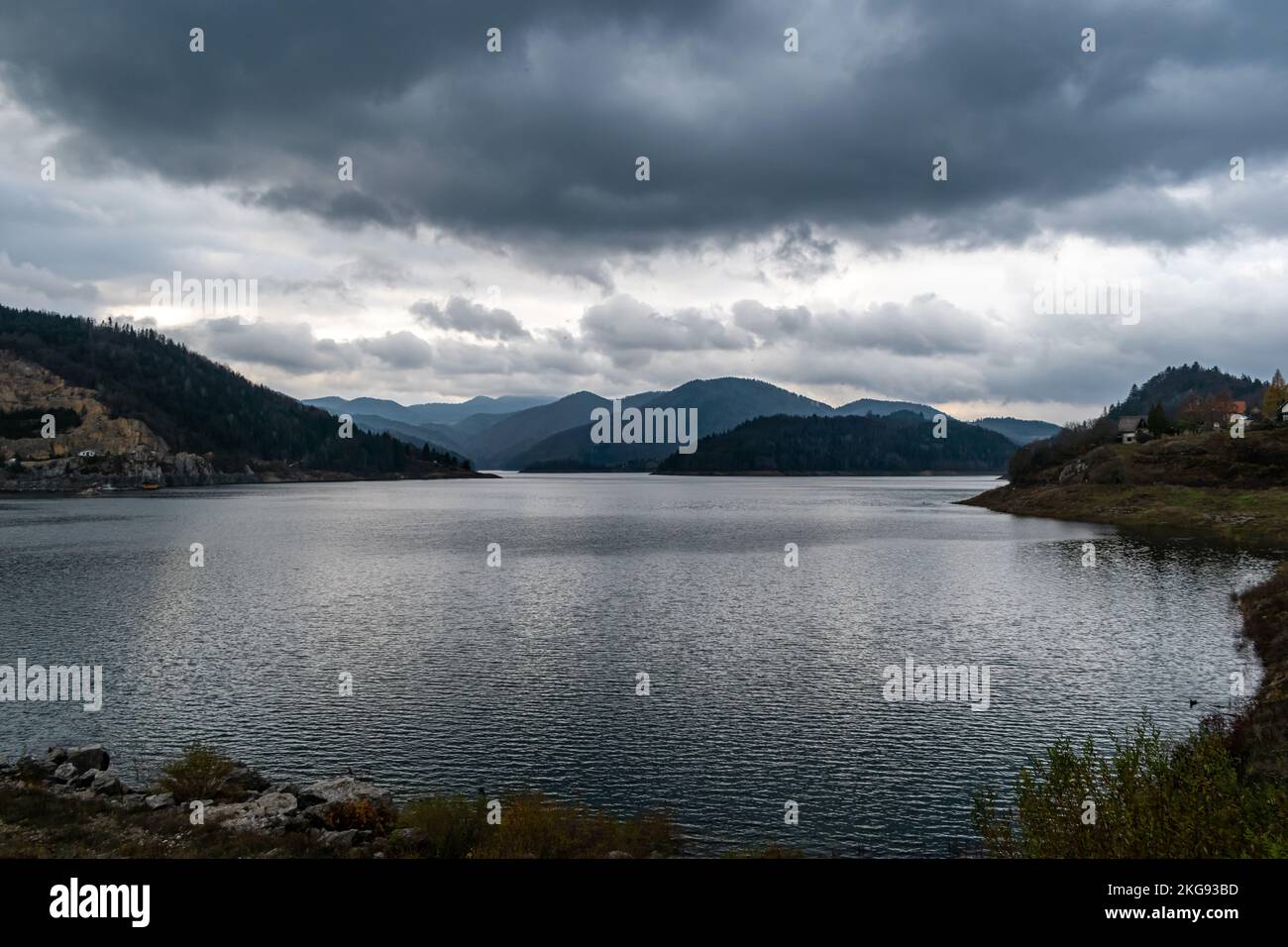 Zaovine lake, Tara National Park Stock Photo - Alamy