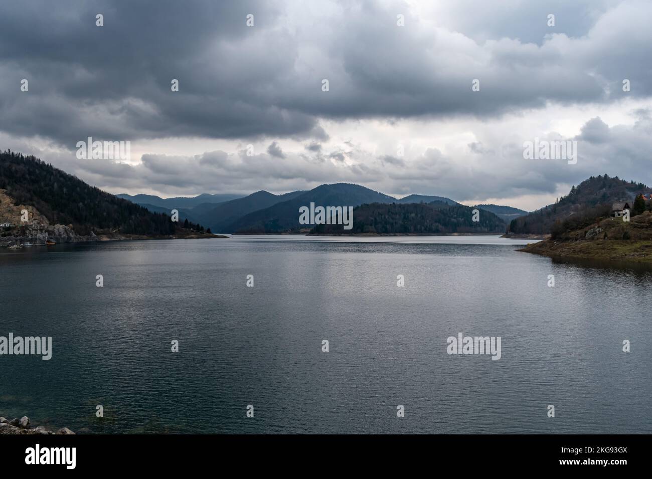 Zaovine lake, Tara National Park Stock Photo - Alamy