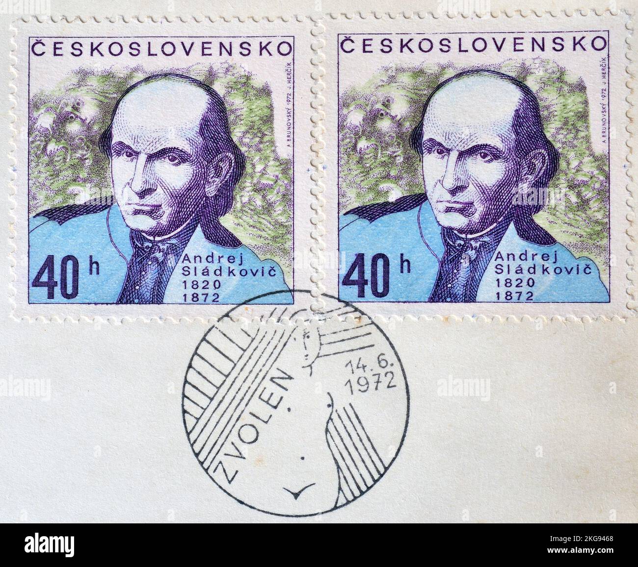 Slovak postage stamp hi-res stock photography and images - Alamy