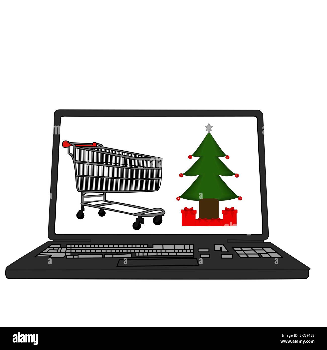 Supermarket shopping with family Cut Out Stock Images & Pictures - Alamy