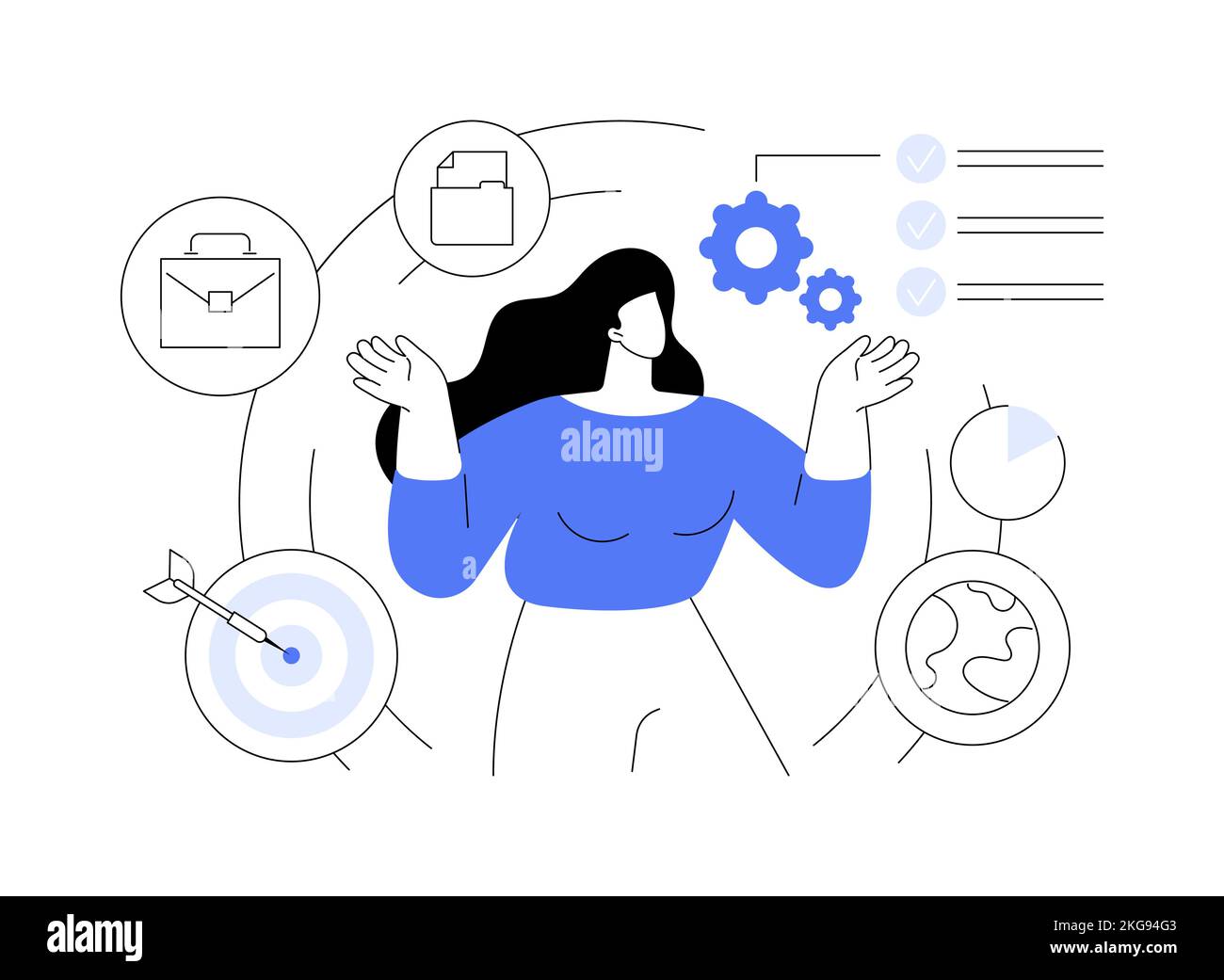 Self management abstract concept vector illustration Stock Vector Image ...