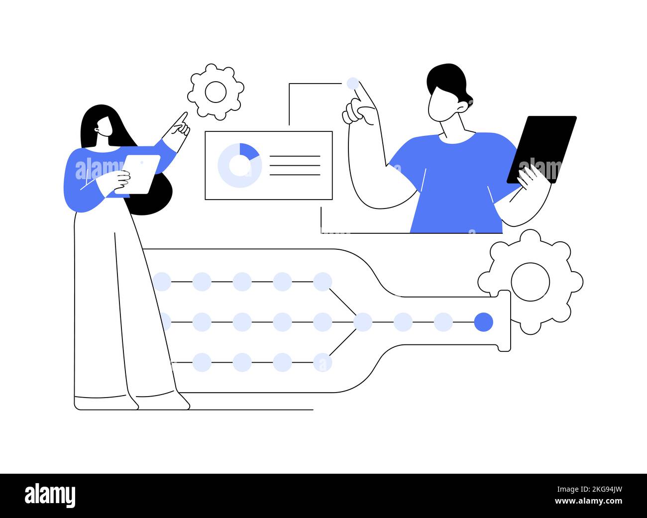 Bottleneck analysis abstract concept vector illustration Stock Vector ...