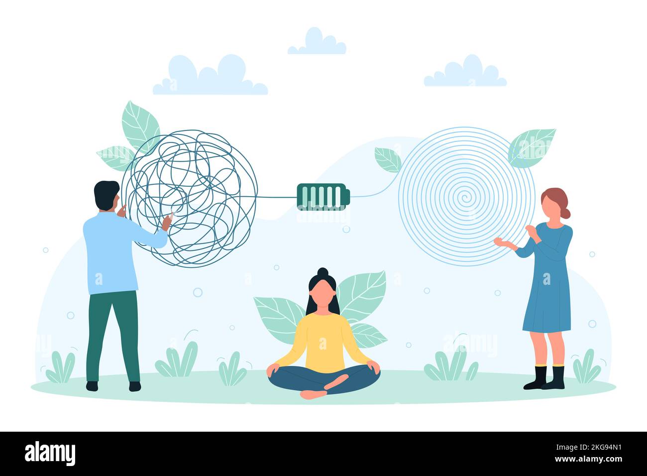 Psychology, help and therapy for mental health of patient vector ...