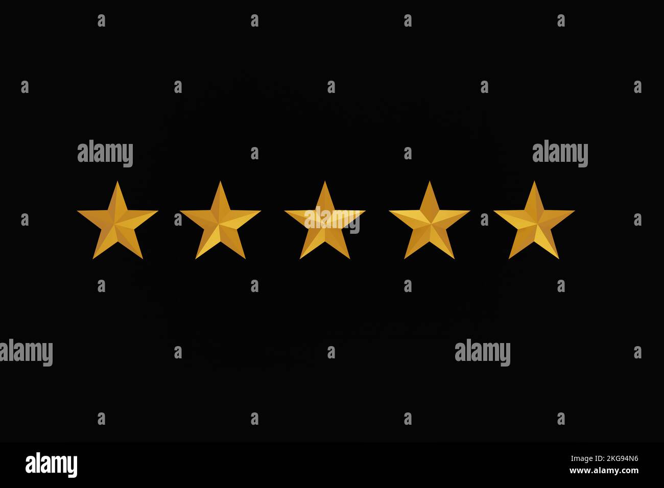 Five star symbol, the concept of a positive rating, reviews and ...
