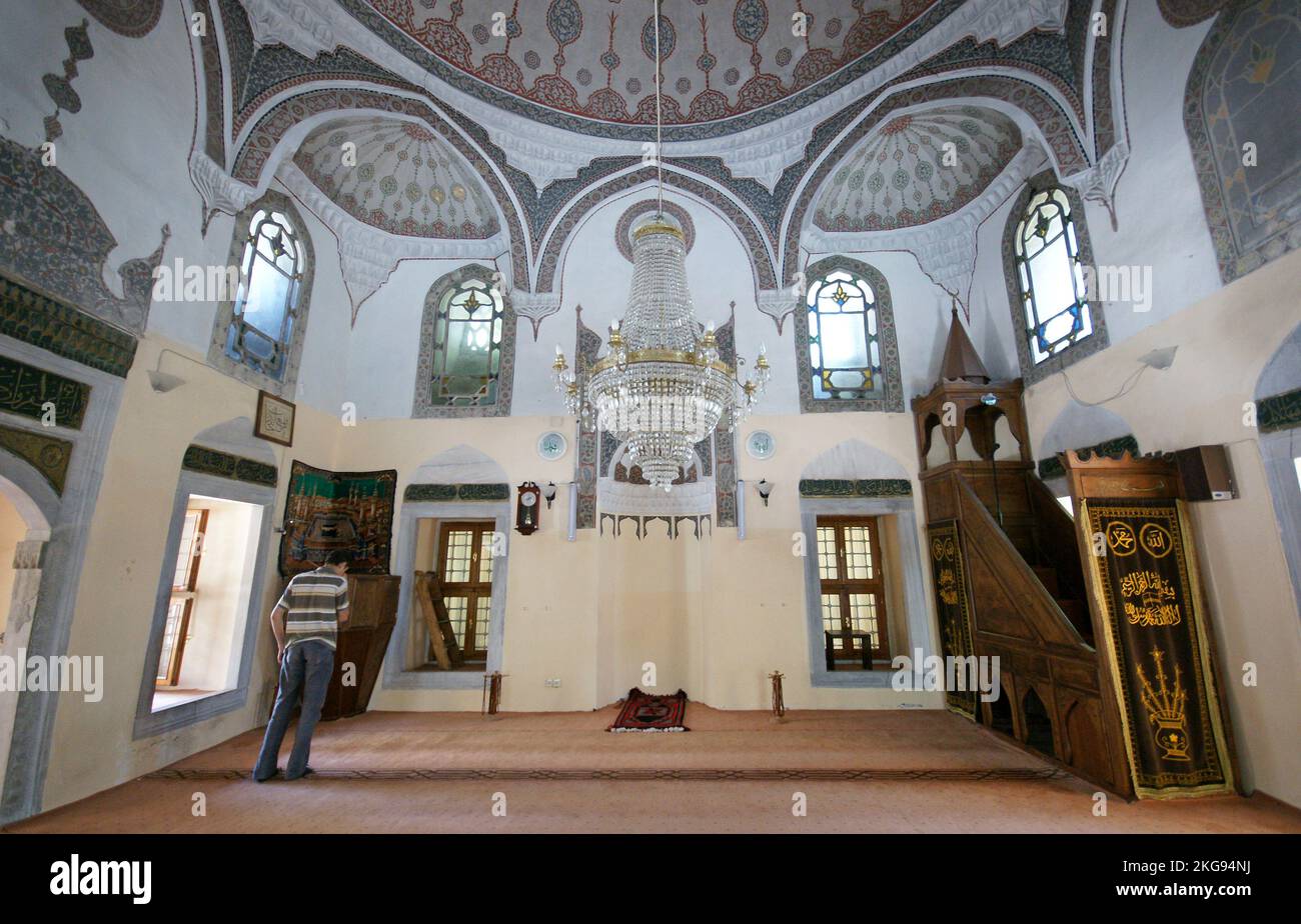Located in Istanbul, Turkey, Damat Ibrahim Pasha Mosque was built in ...