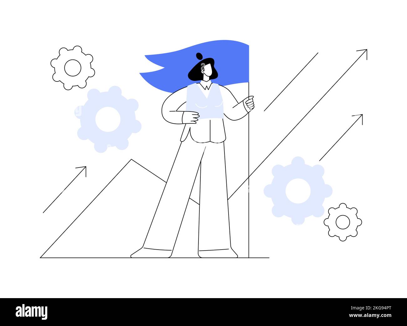 Leadership abstract concept vector illustration Stock Vector Image ...