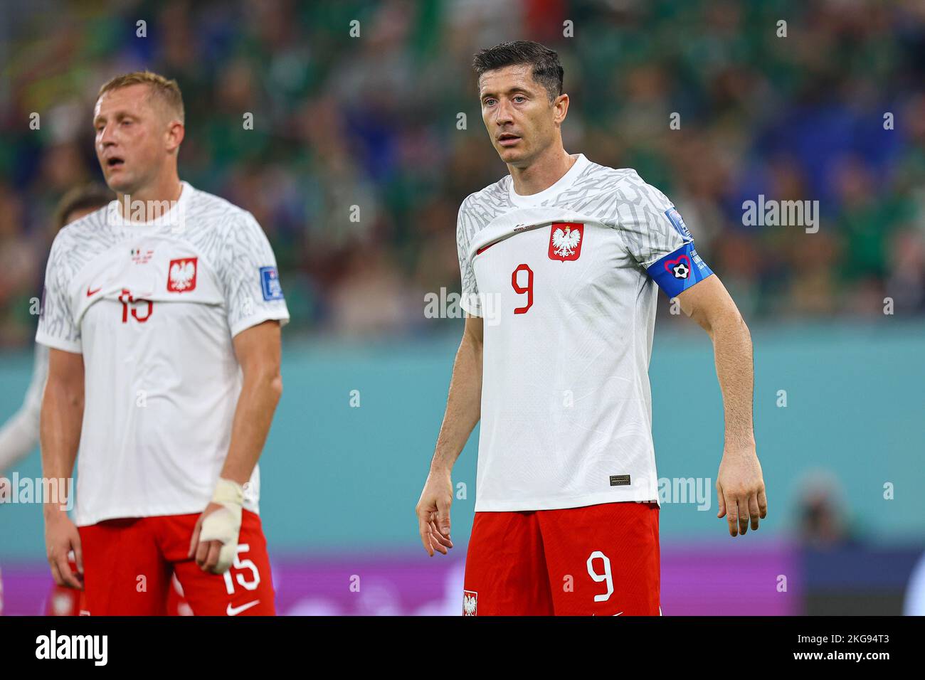 Robert Lewandowski during the FIFA World Cup Qatar 2022 Group C match ...